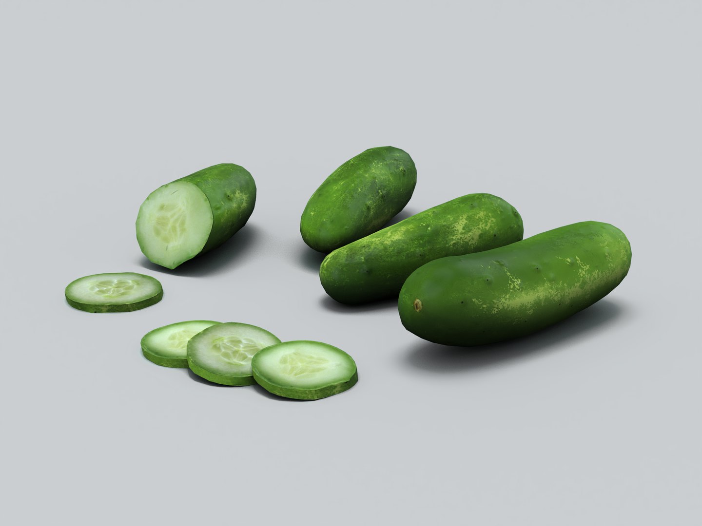 Cucumbers 3D - TurboSquid 2178460