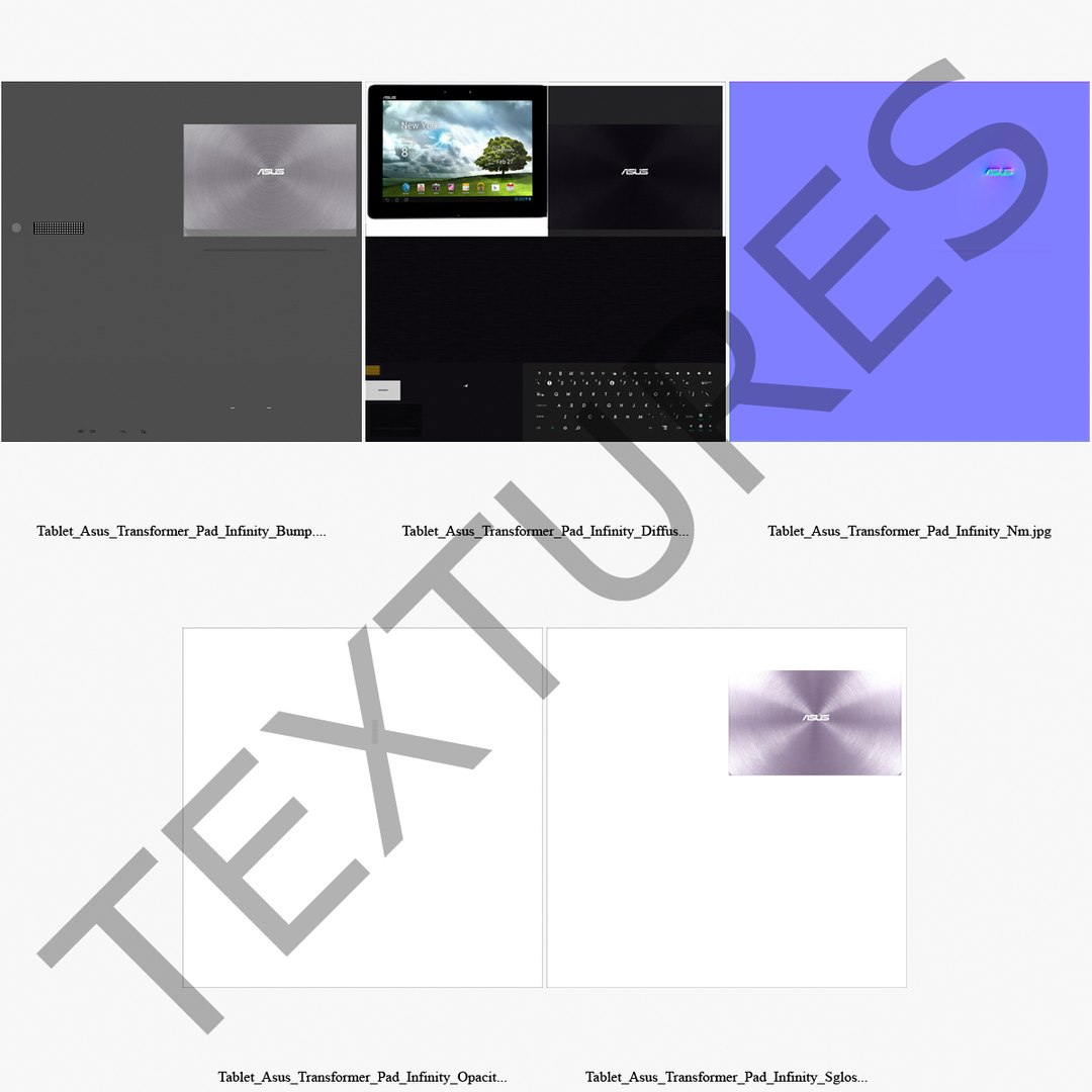 tablet asus transformer pad 3d model