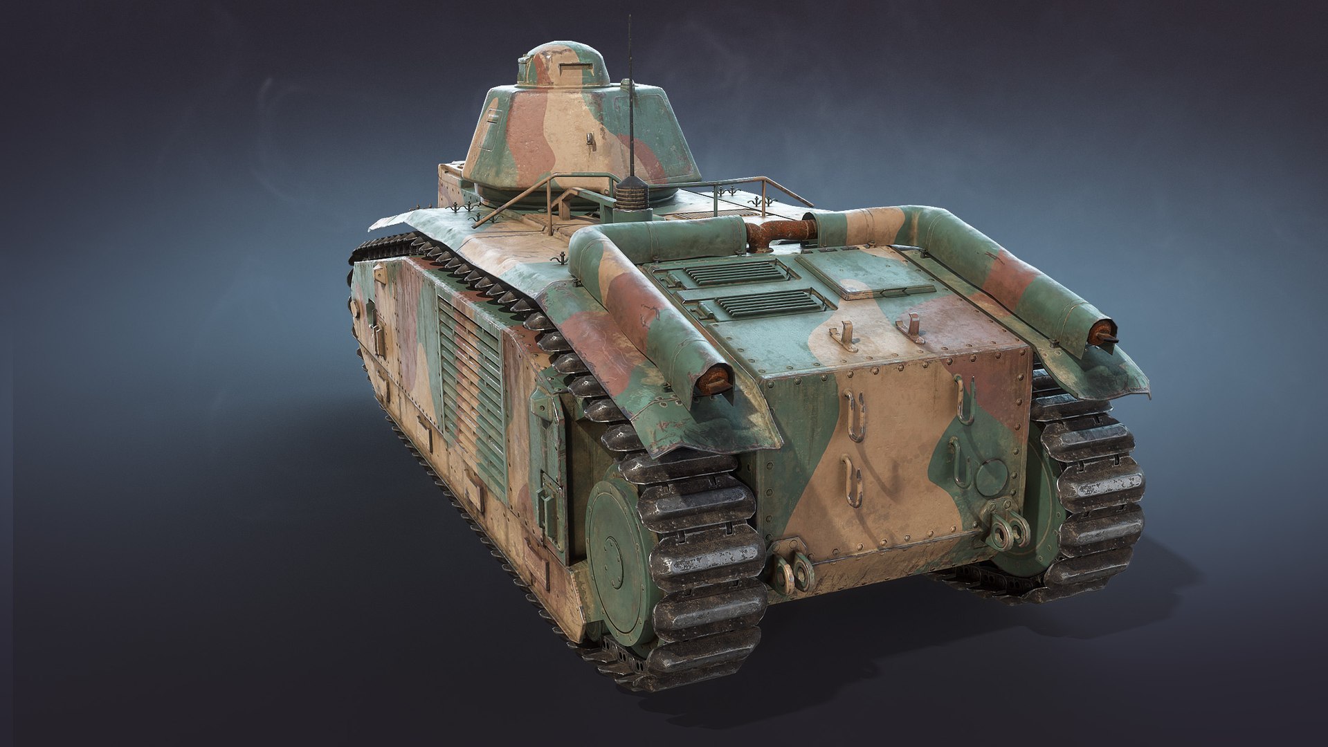 Char B1 3D Model - TurboSquid 1729892