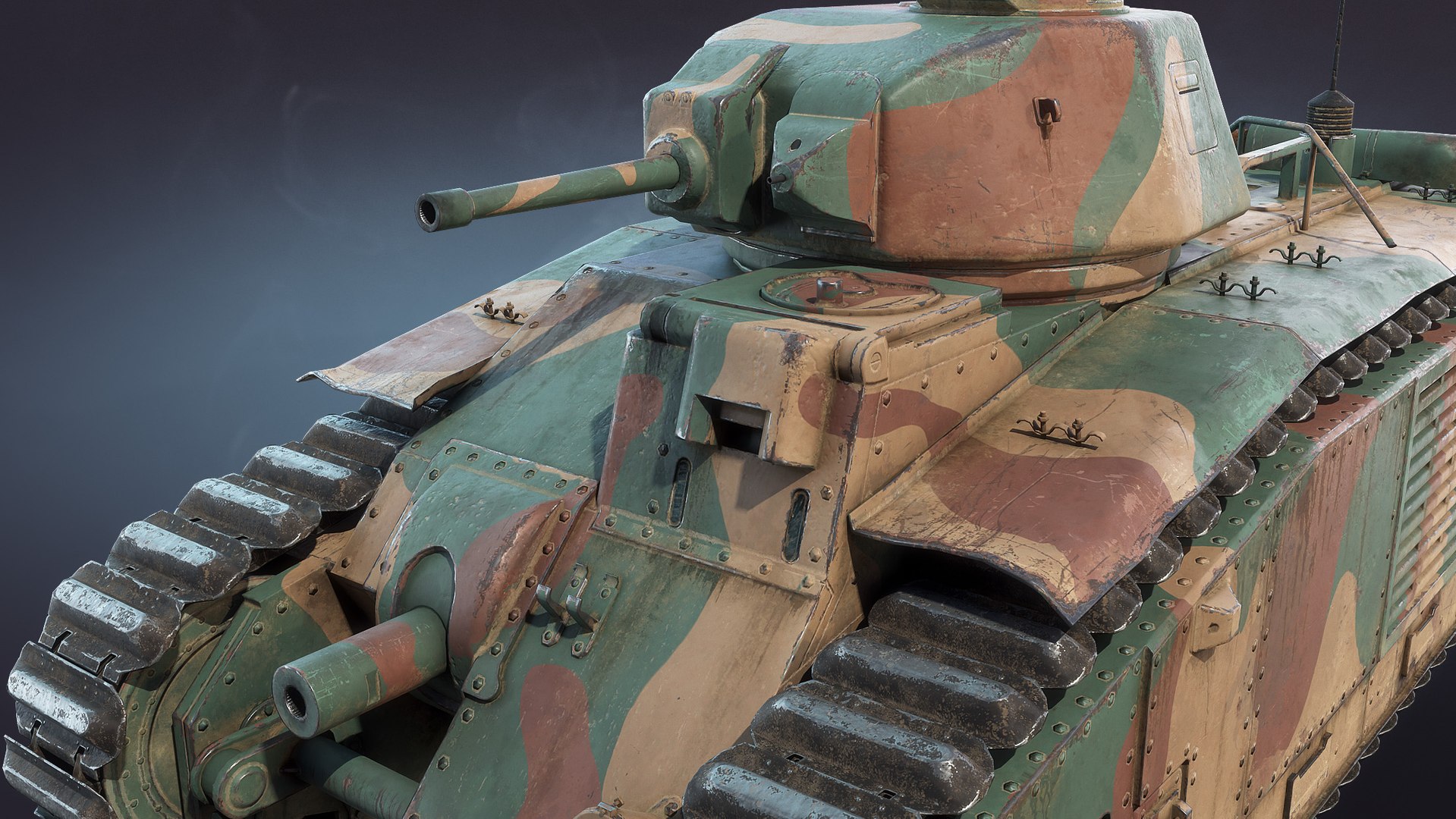 Char B1 3D Model - TurboSquid 1729892