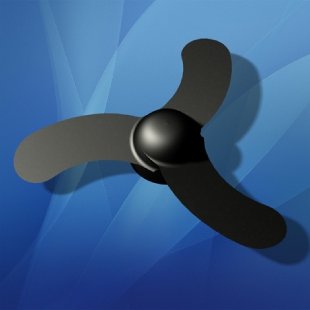 3d plastic fan rotor components model