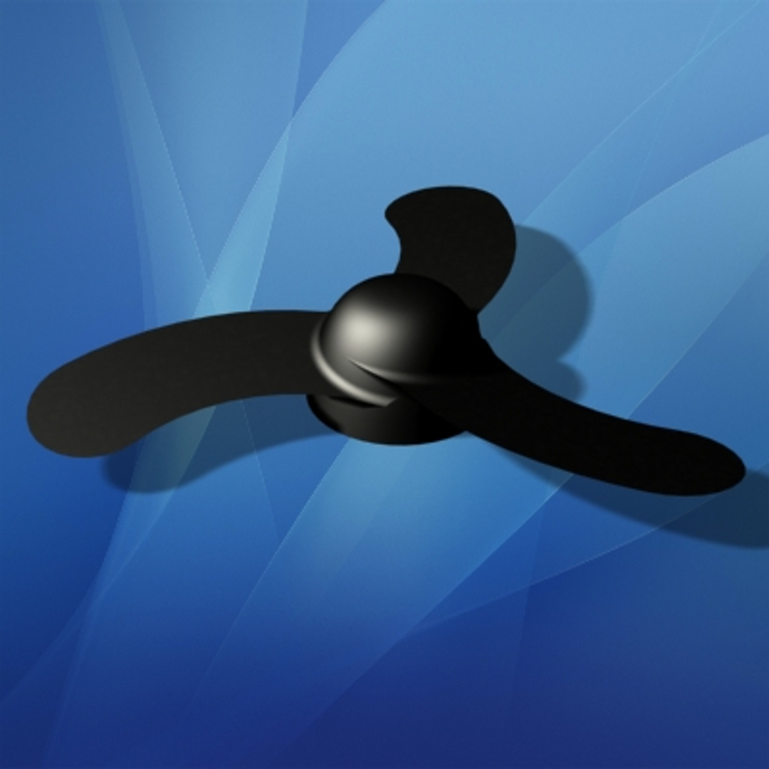 3d plastic fan rotor components model