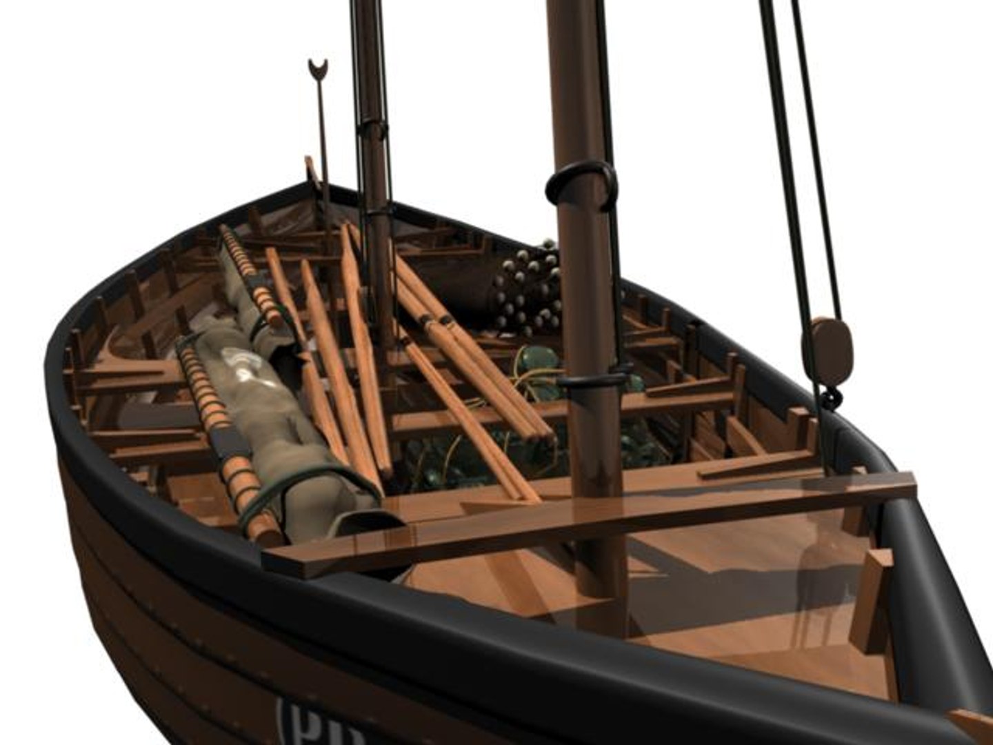 Small Fishing Boat 3d Model