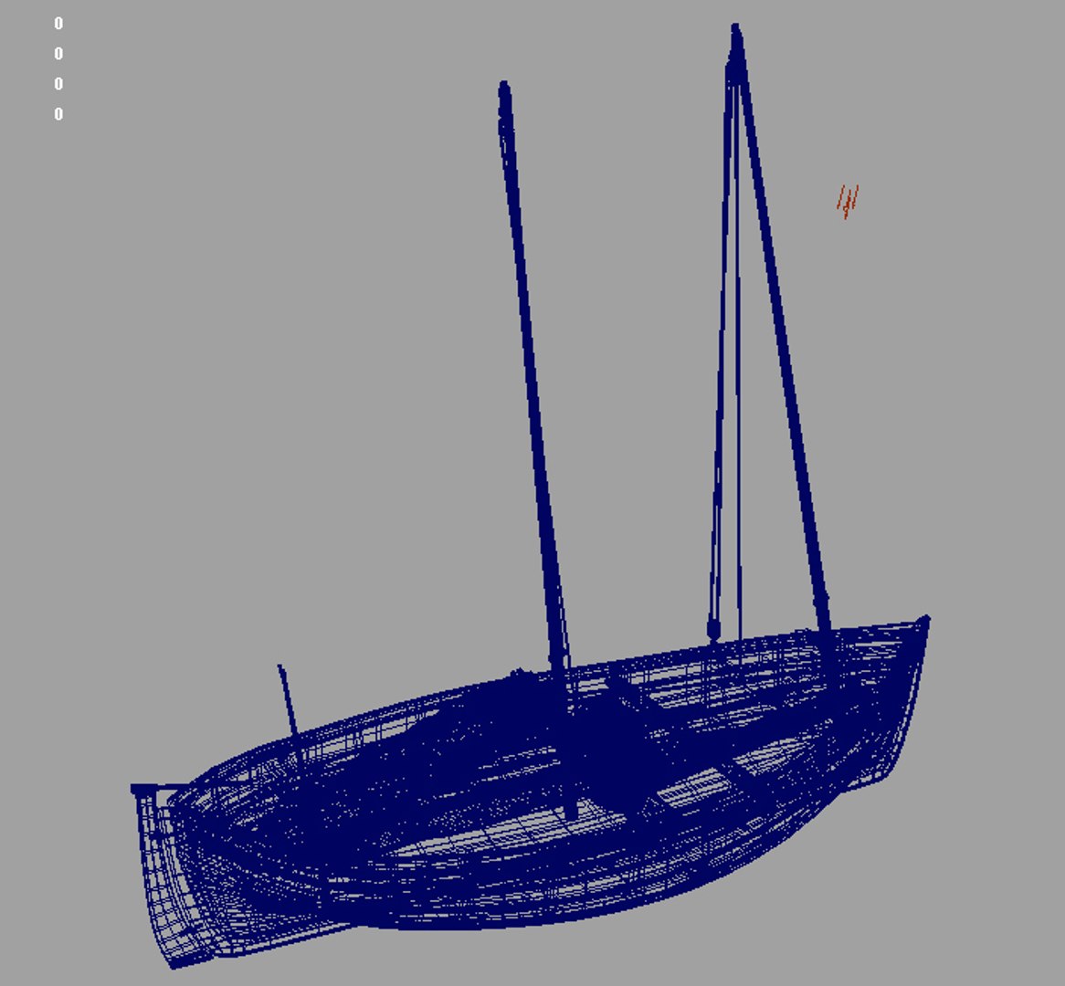 Small Fishing Boat 3d Model