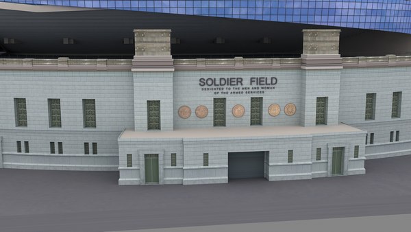 modelo 3d Estadio Soldier Field de Chicago, modelo 3D - TurboSquid 2275689