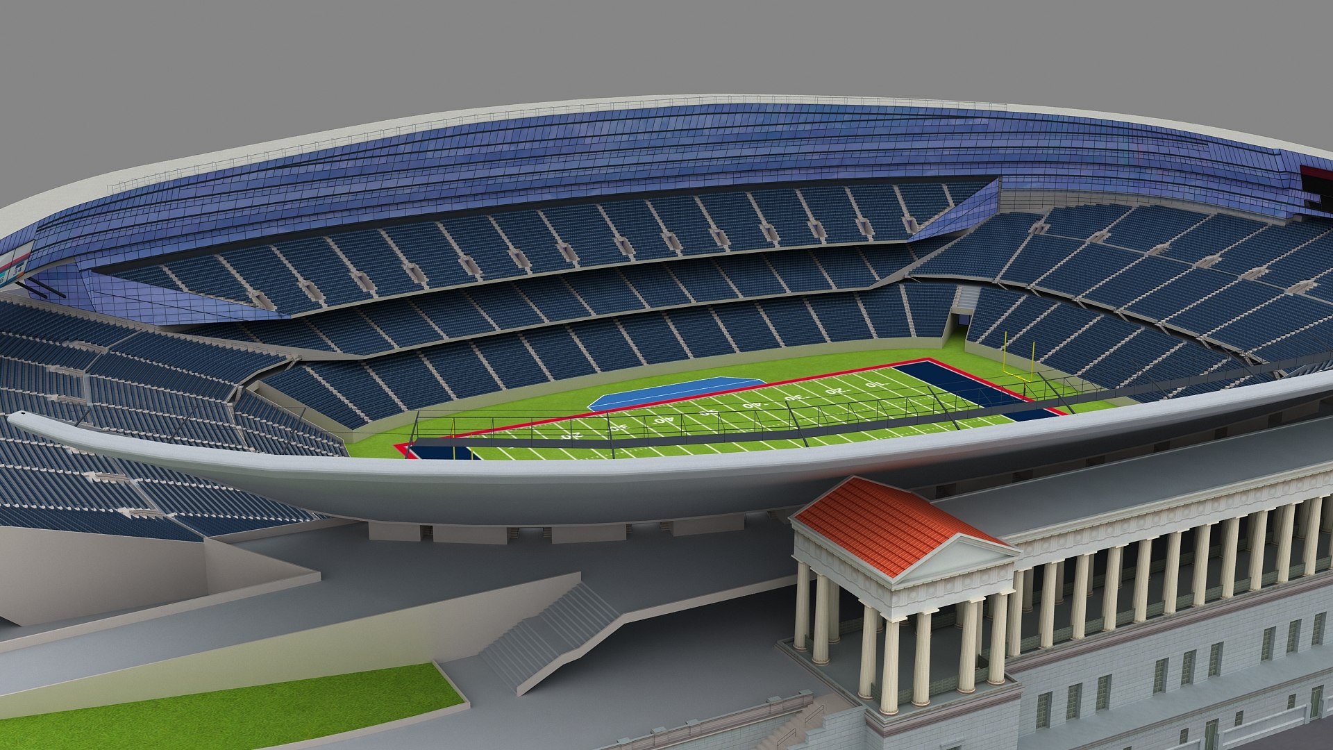 Soldier Field Stadium Chicago 3d Model 3D Model - TurboSquid 2275689