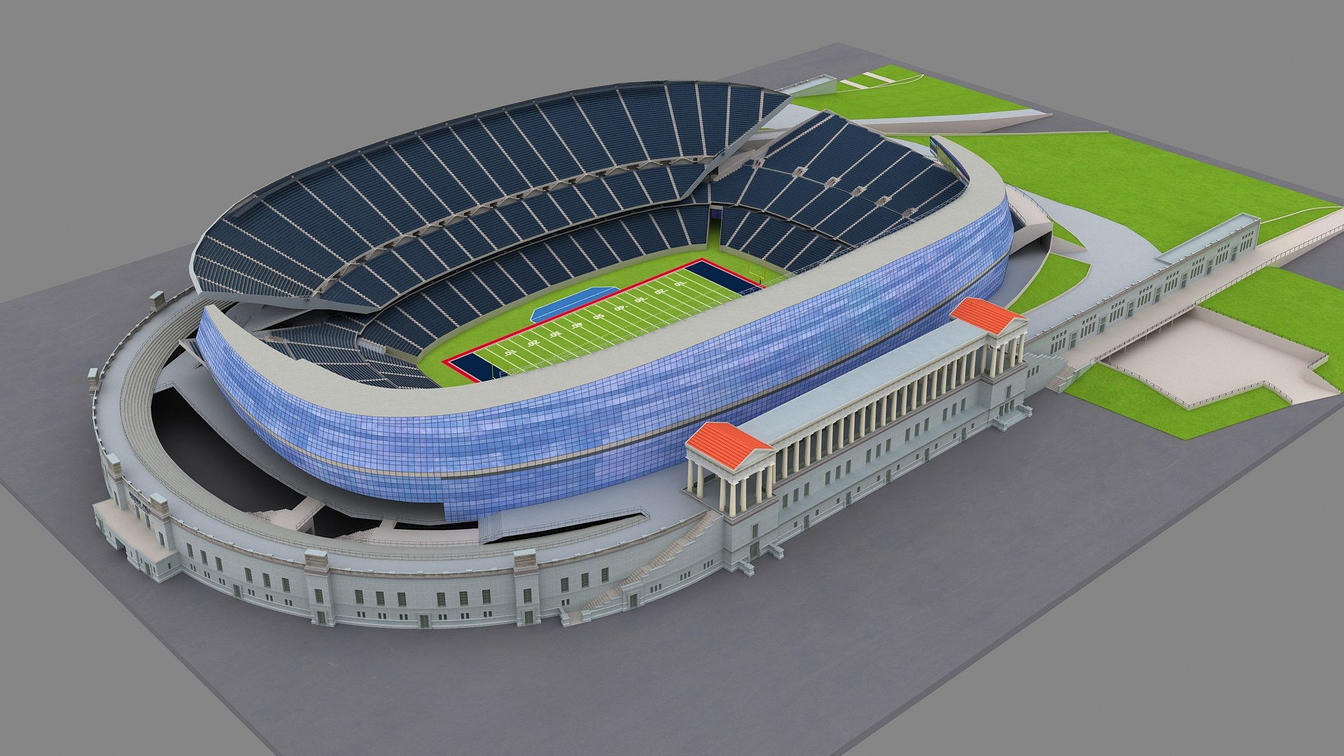 Soldier Field Stadium Chicago 3d Model 3D Model - TurboSquid 2275689
