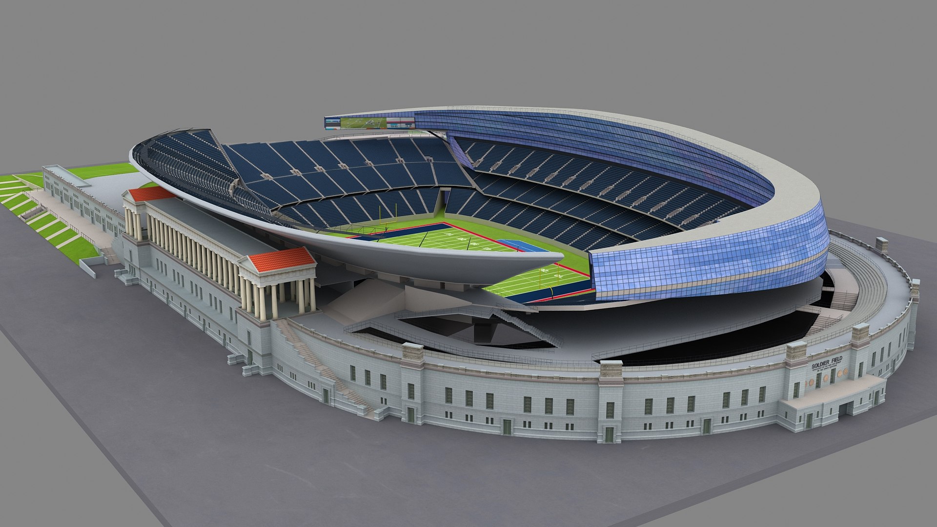 Soldier Field Stadium Chicago 3d Model 3D Model - TurboSquid 2275689