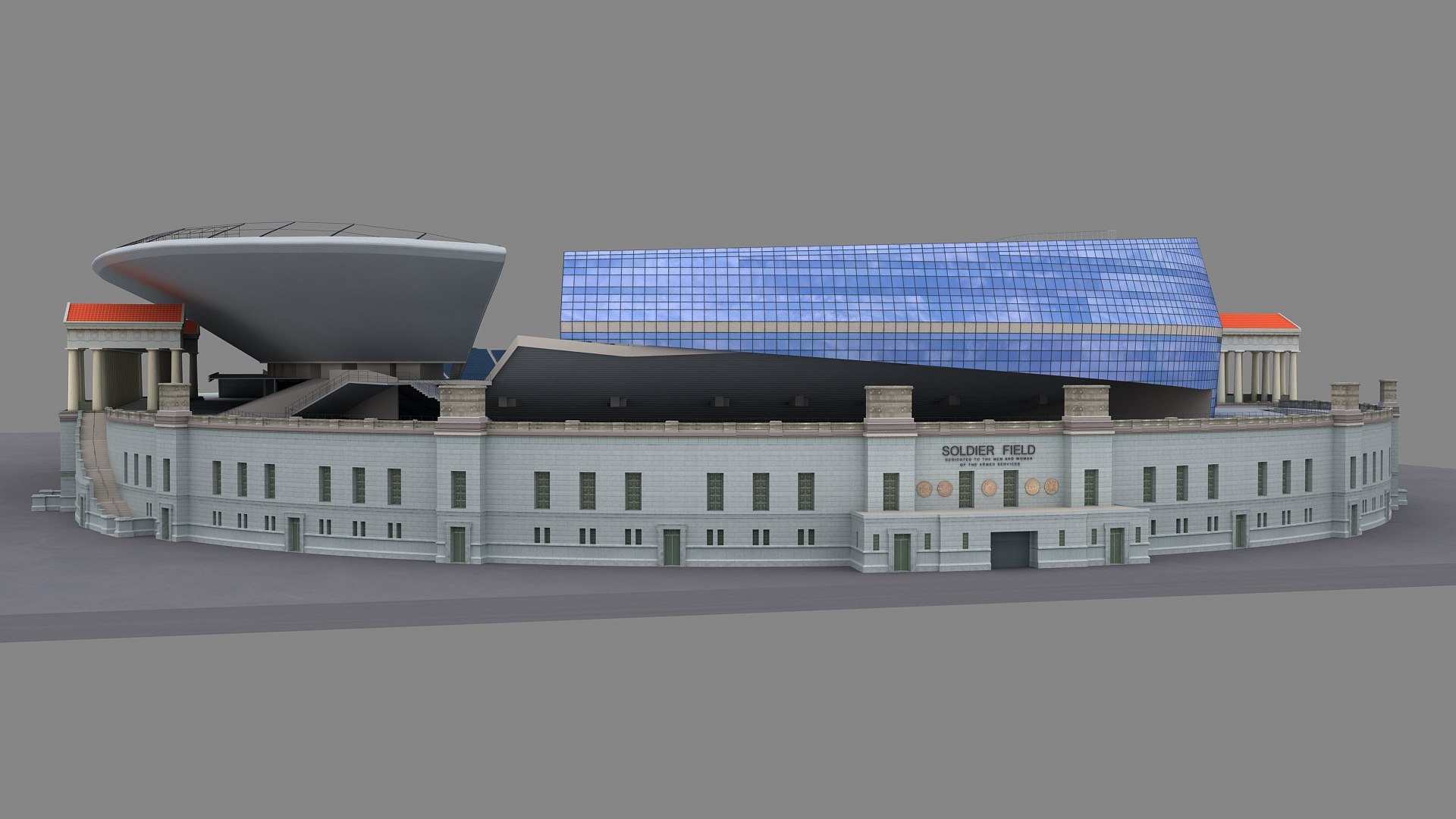 Soldier Field Stadium Chicago 3d Model 3D Model - TurboSquid 2275689