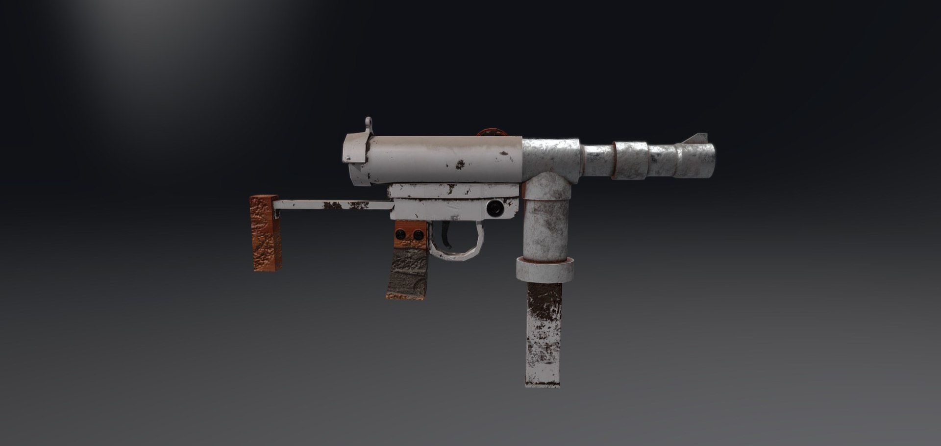 3D Homemade Machine Gun - TurboSquid 1163925