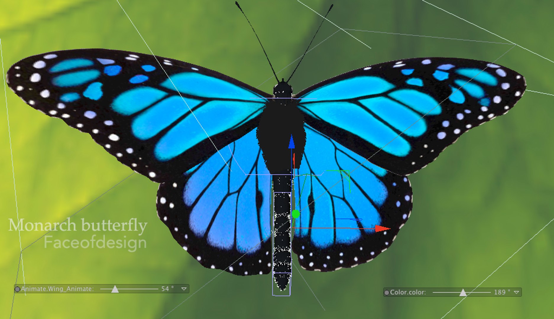 3d C4d Monarch Real