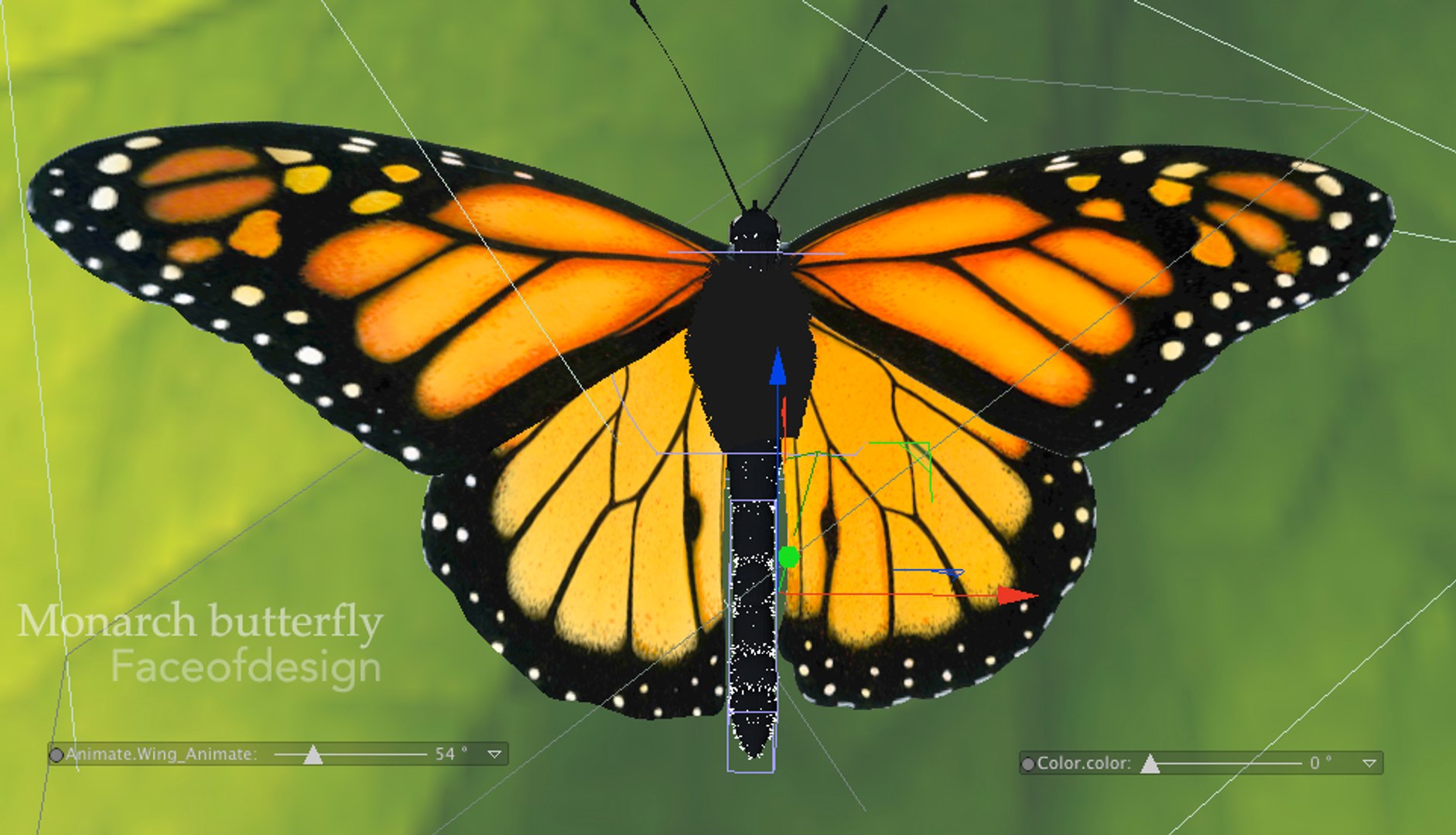 3d C4d Monarch Real