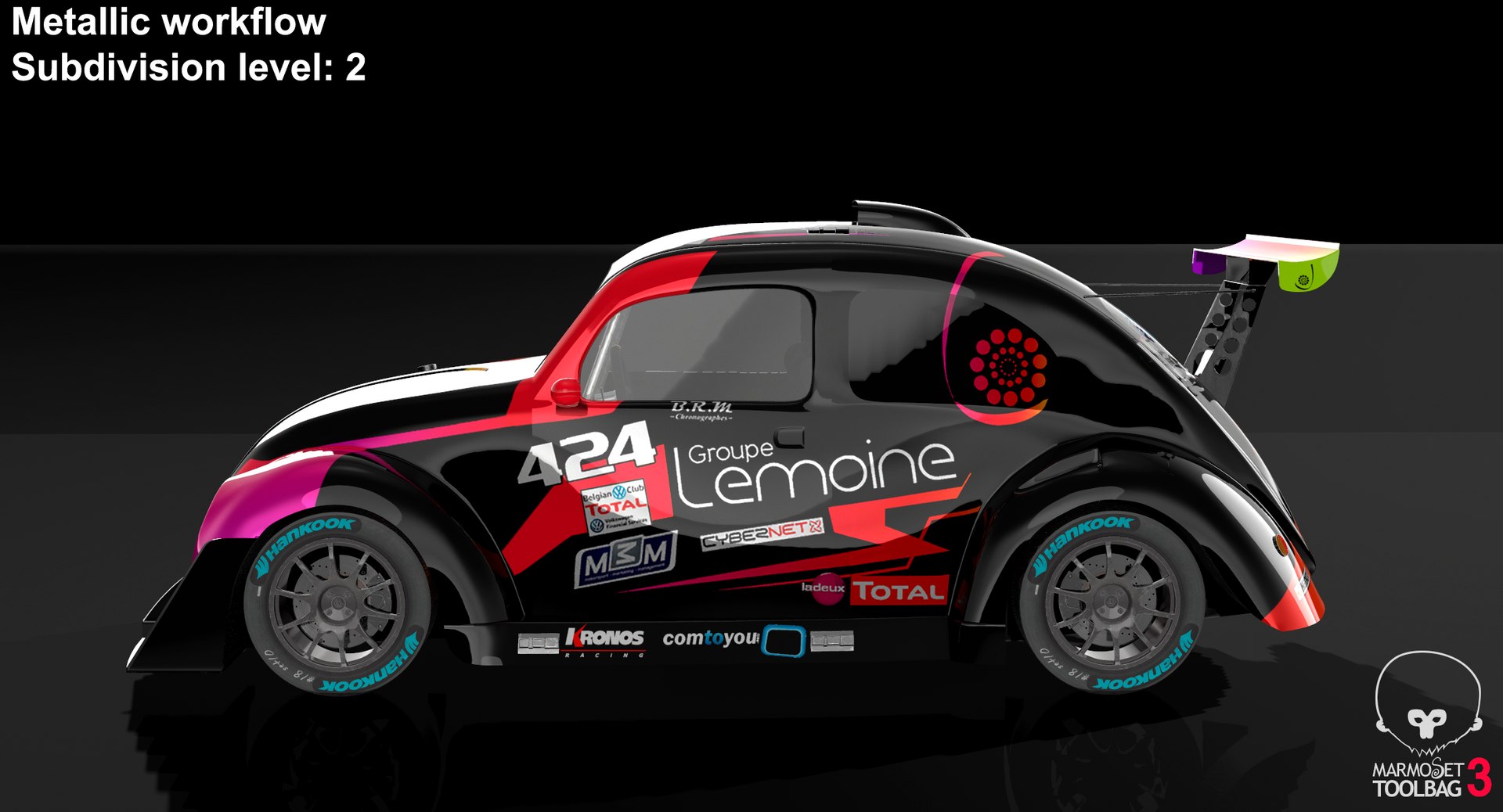 VW Volkswagen Beetle Fun Cup Groupe Lemoine M3M Team 3D model ...