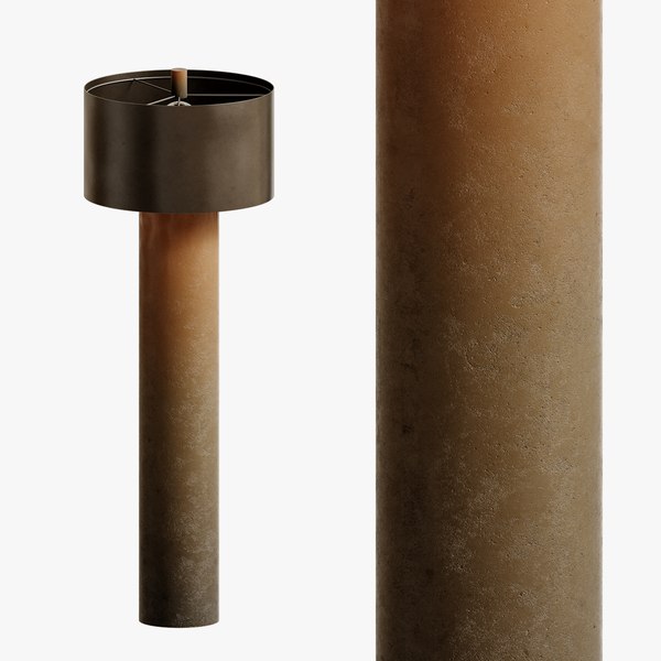 modelo 3d Lámpara de pie de tambor de tortuga de Global Views ...