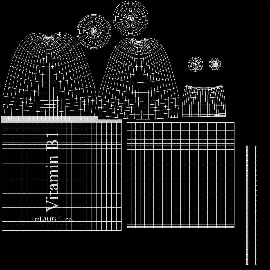 Vitamin B1 1ml Amber 3D Model - TurboSquid 1692526