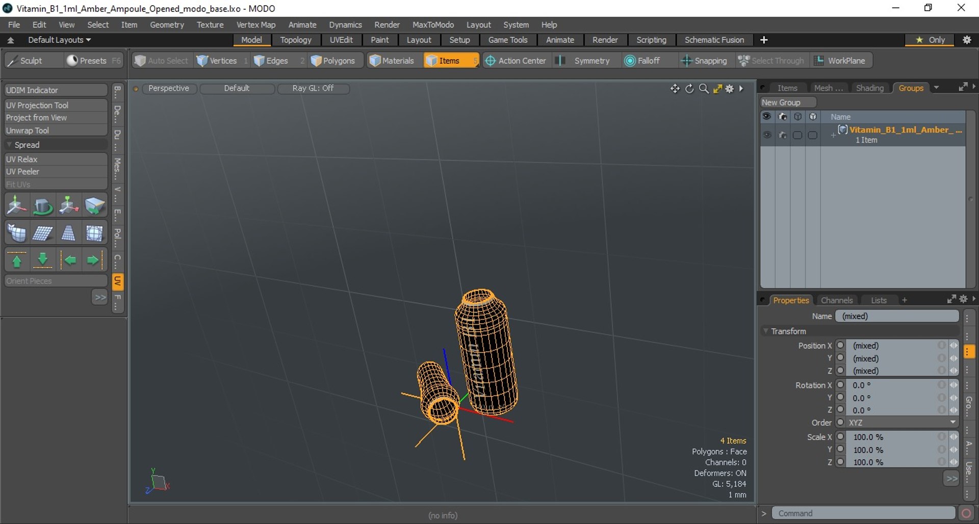 Vitamin B1 1ml Amber 3D Model - TurboSquid 1692526