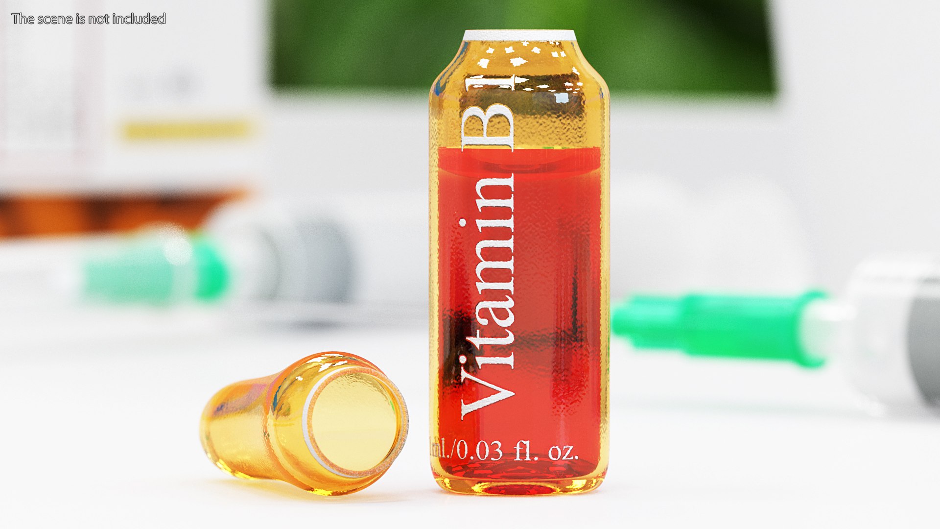 Vitamin B1 1ml Amber 3D Model - TurboSquid 1692526