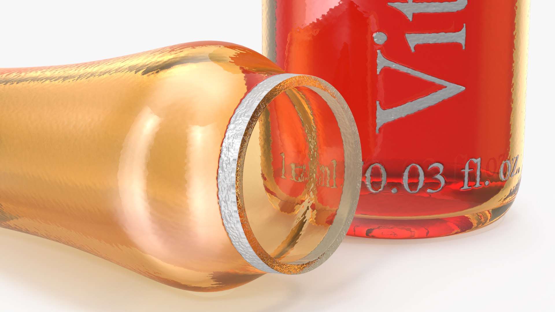 Vitamin B1 1ml Amber 3D Model - TurboSquid 1692526