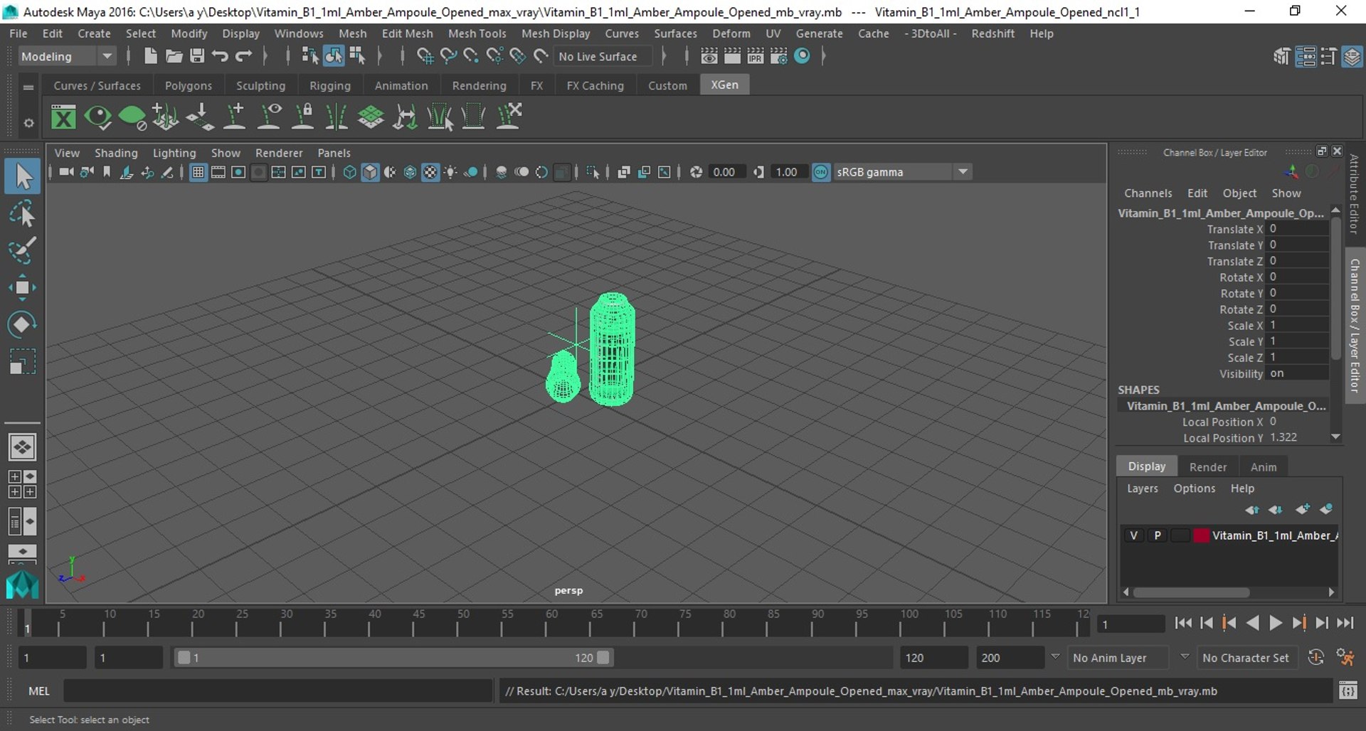 Vitamin B1 1ml Amber 3D Model - TurboSquid 1692526