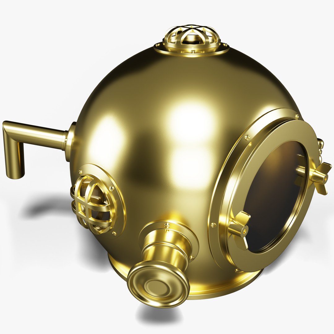 3D model Antique Scuba Divers Helmet - TurboSquid 2108574