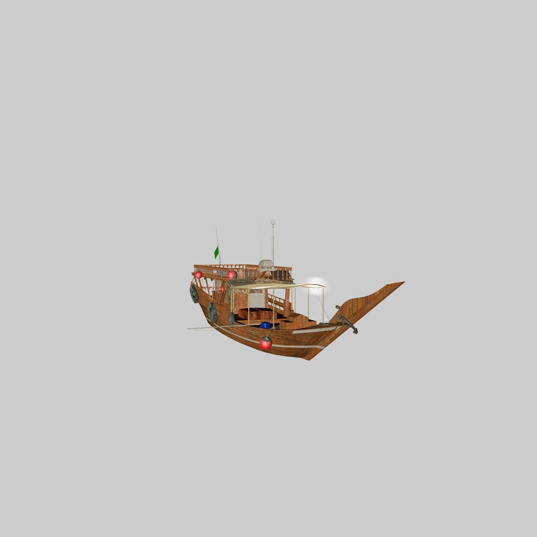 Qatar Boat Dhow Traditional Model - TurboSquid 1317842