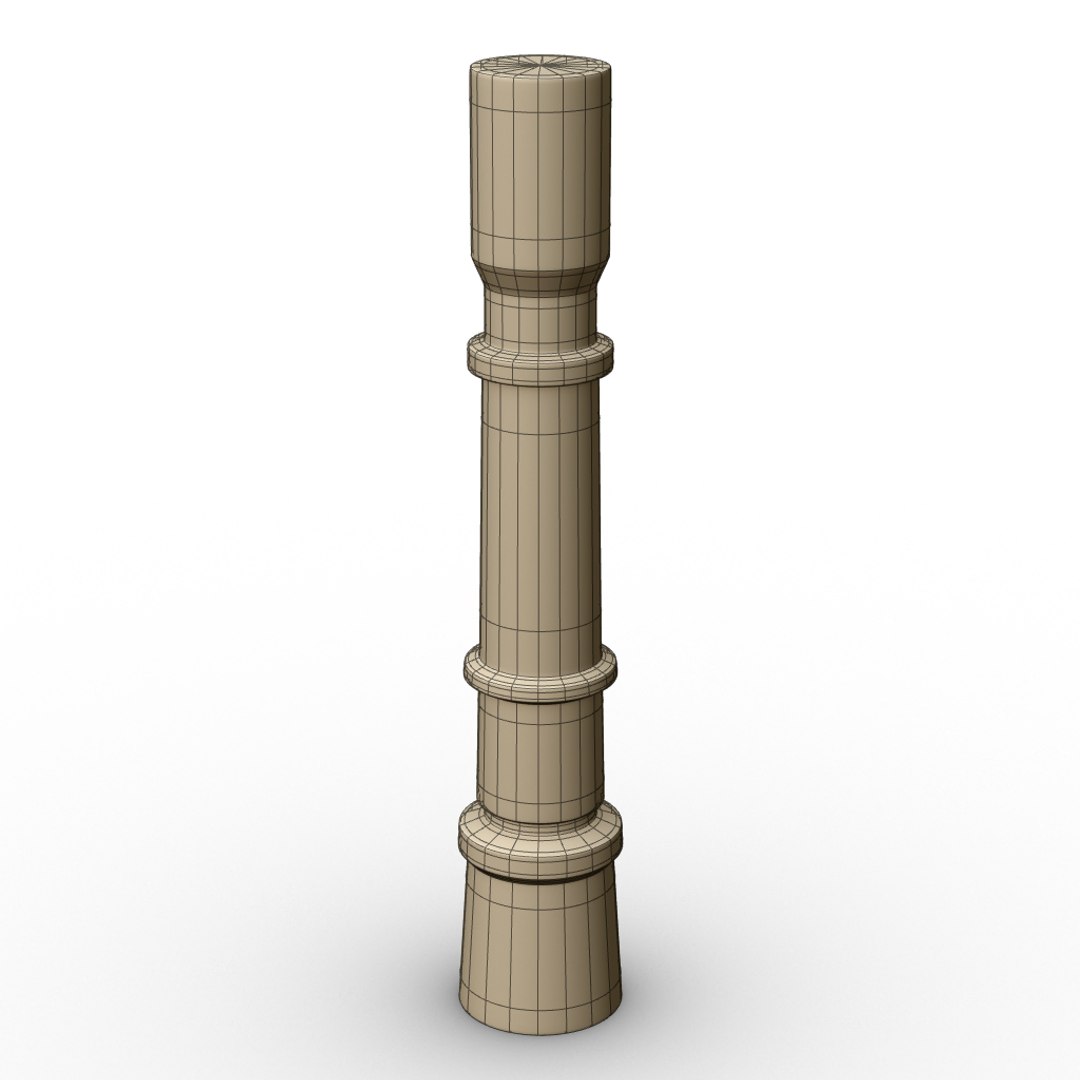 3D Model Ornamental Pillar - TurboSquid 1208755