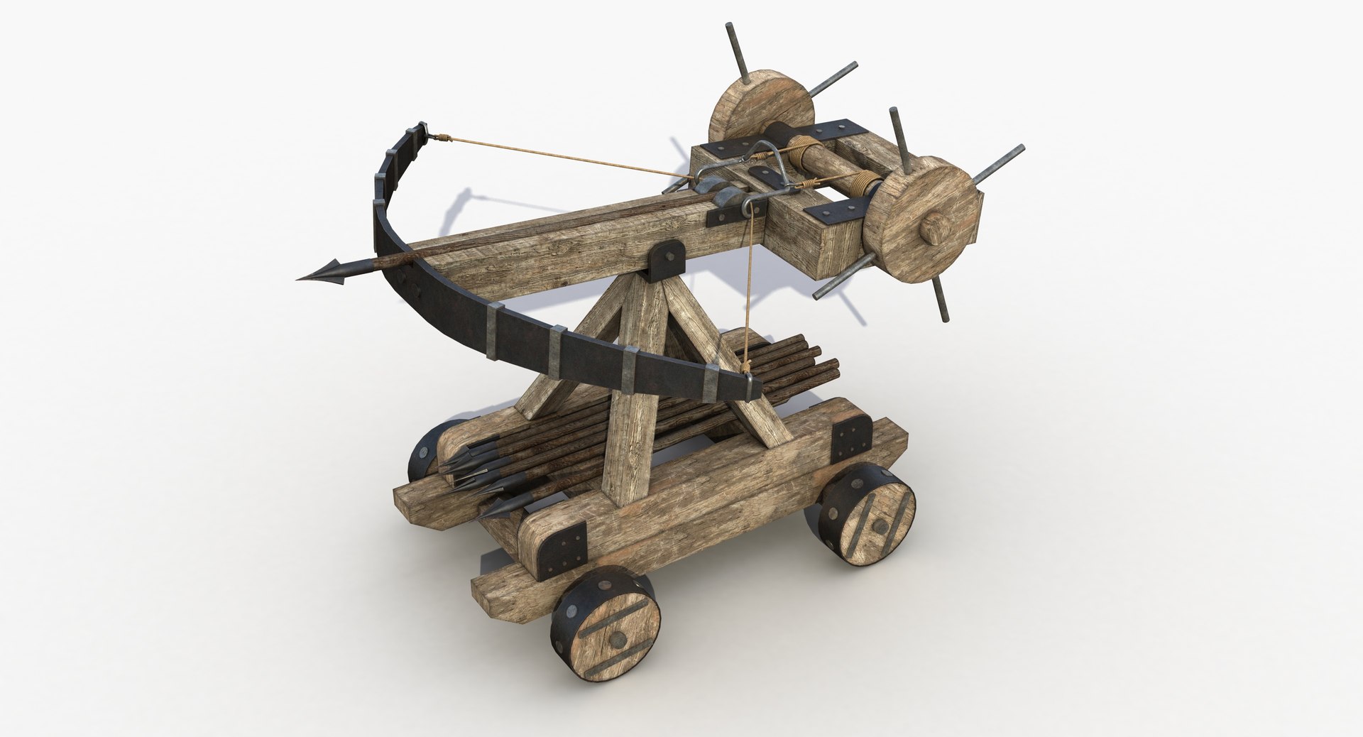 3D Medieval Ballista 2 3D Model Model - TurboSquid 1766111