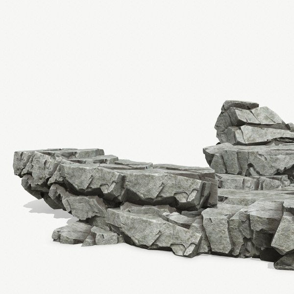 modelo 3d roca blanca - TurboSquid 2275464