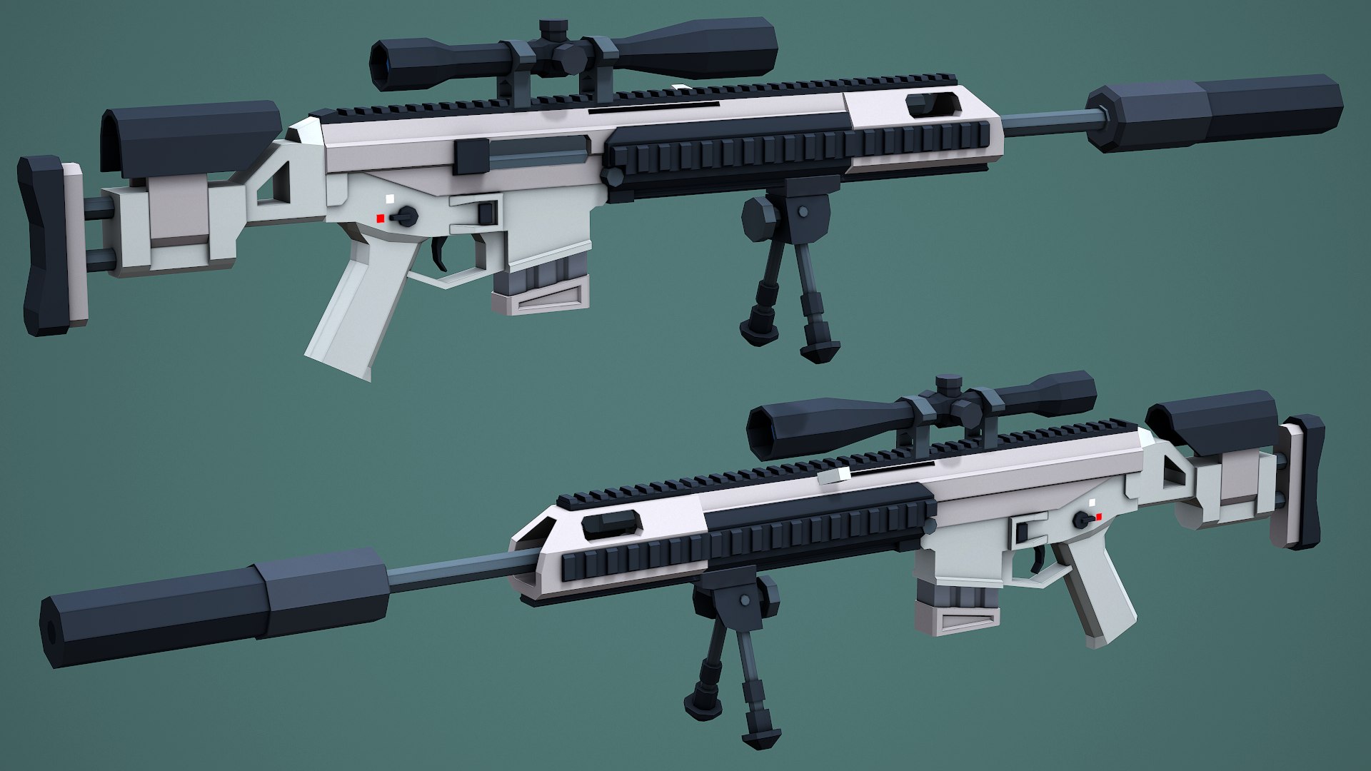 Stylized Modular ACR Rifle Low Poly Mobile Ready 3D - TurboSquid 2038728