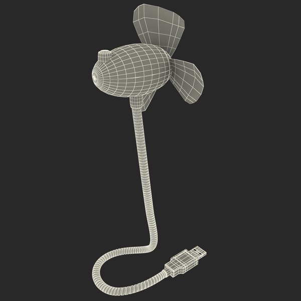 usb fans 3d model