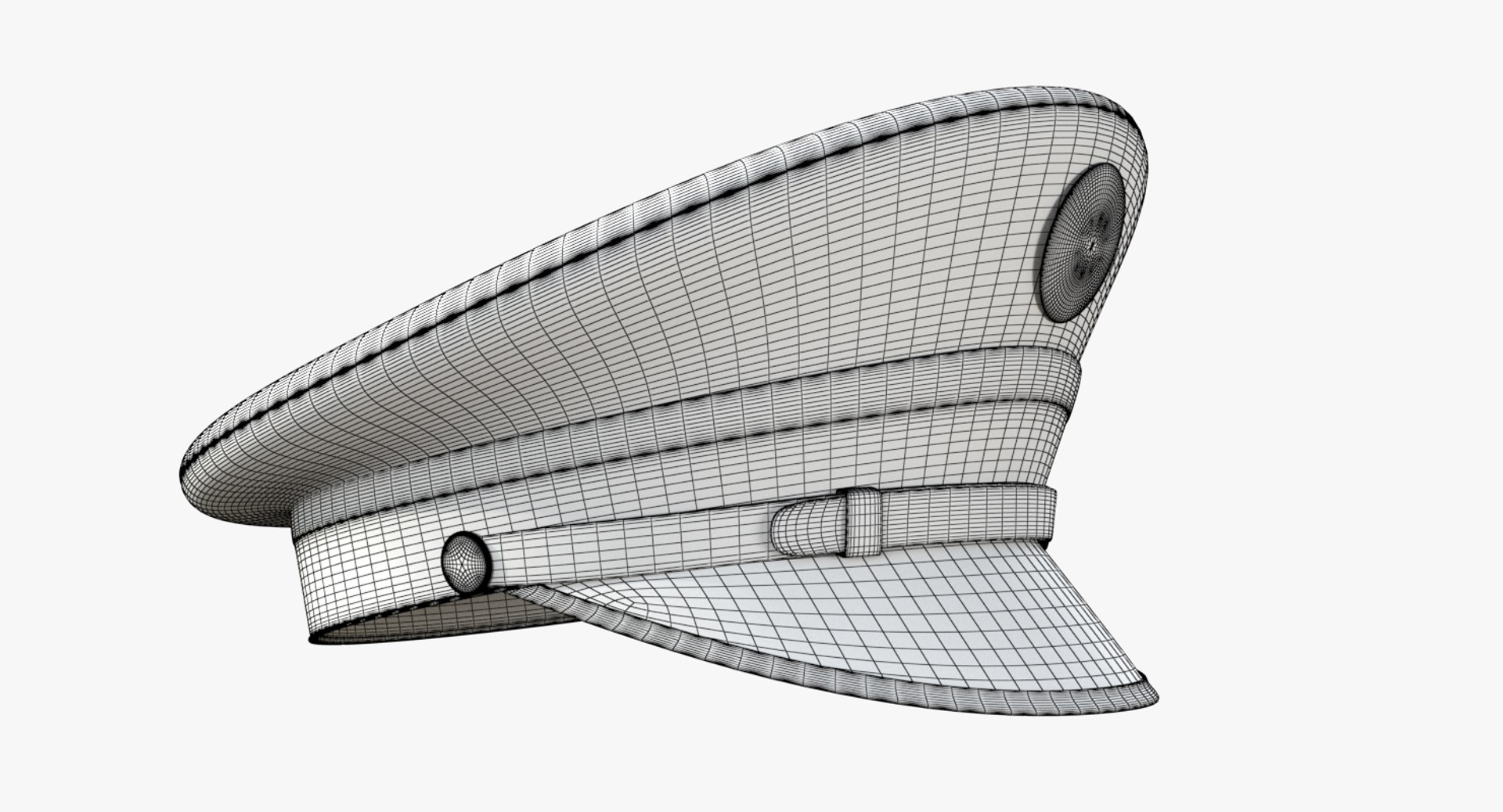 Army service cap 3D - TurboSquid 1446705