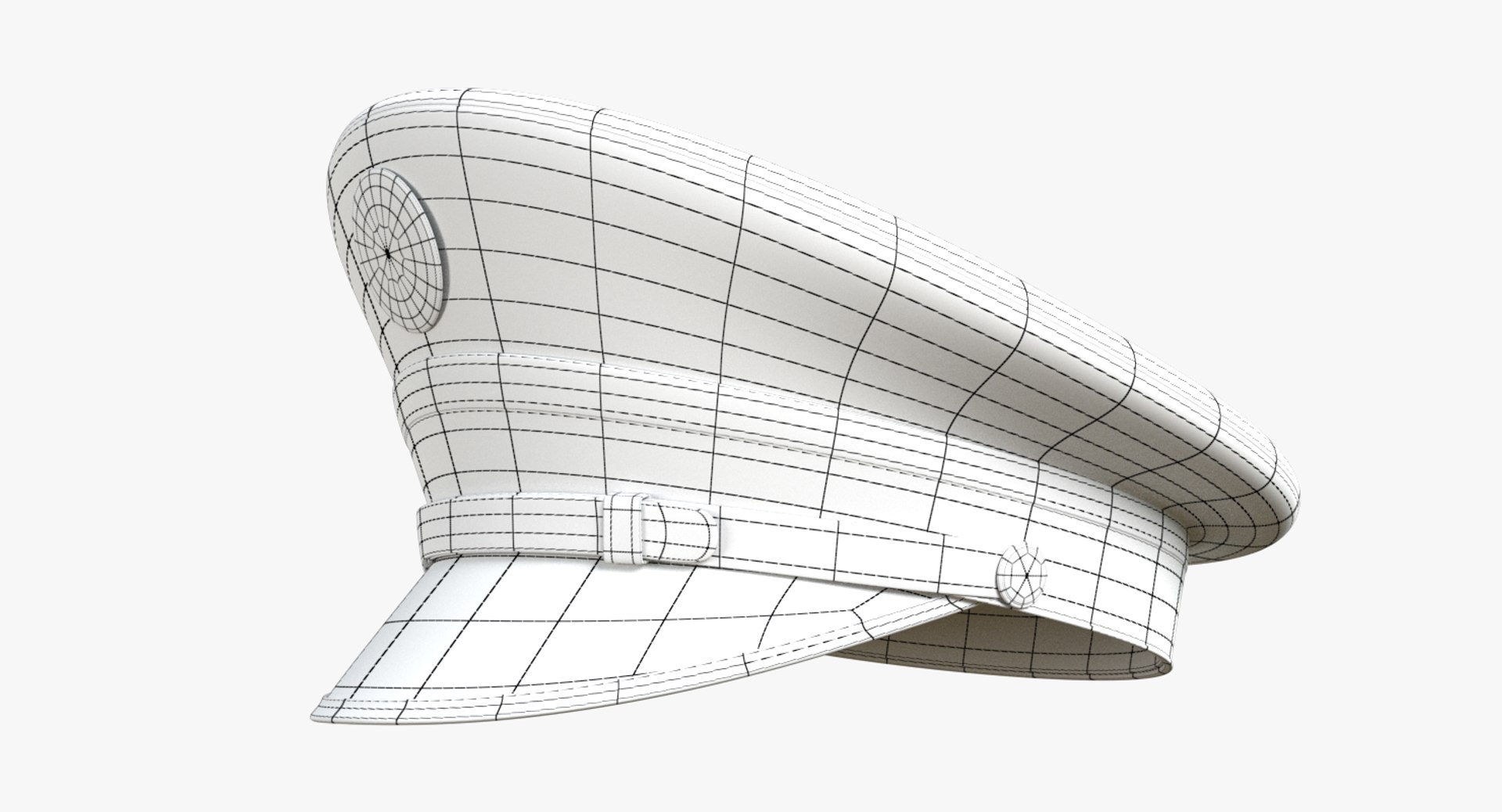 Army service cap 3D - TurboSquid 1446705