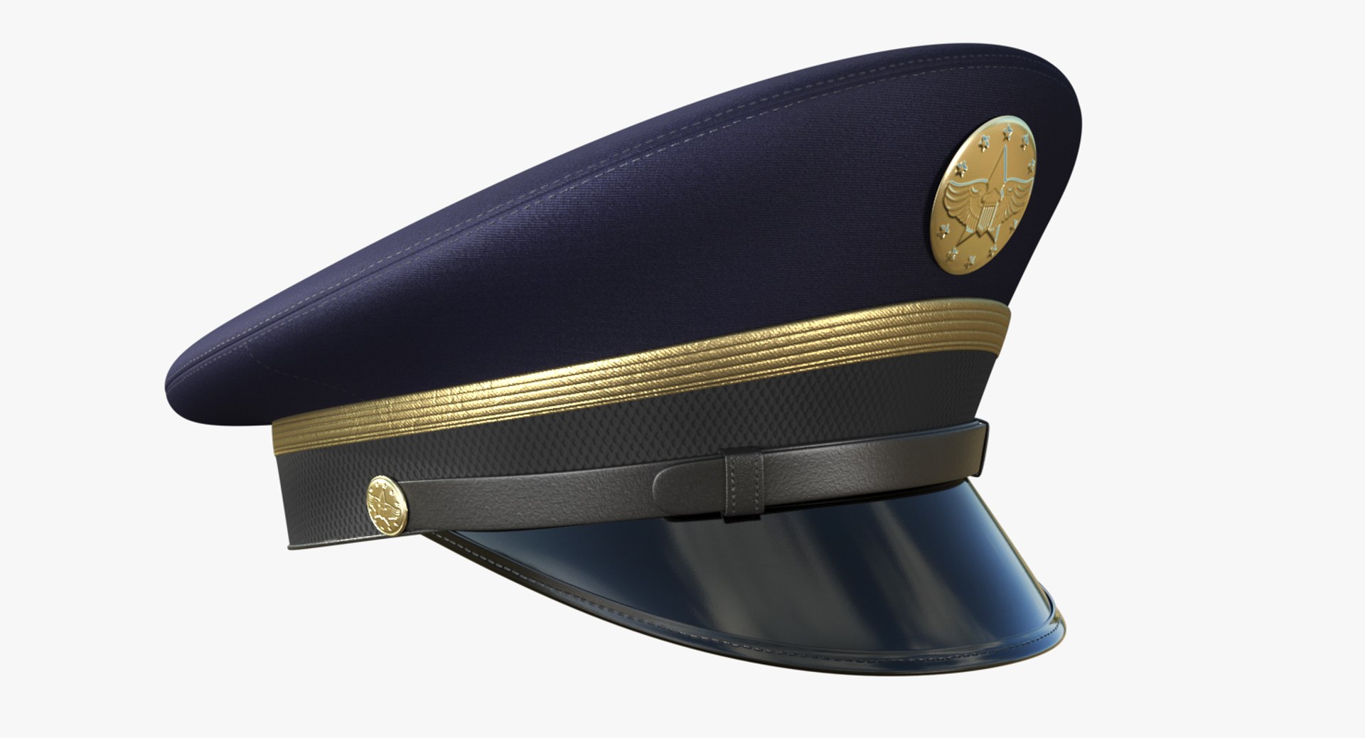 Army service cap 3D - TurboSquid 1446705