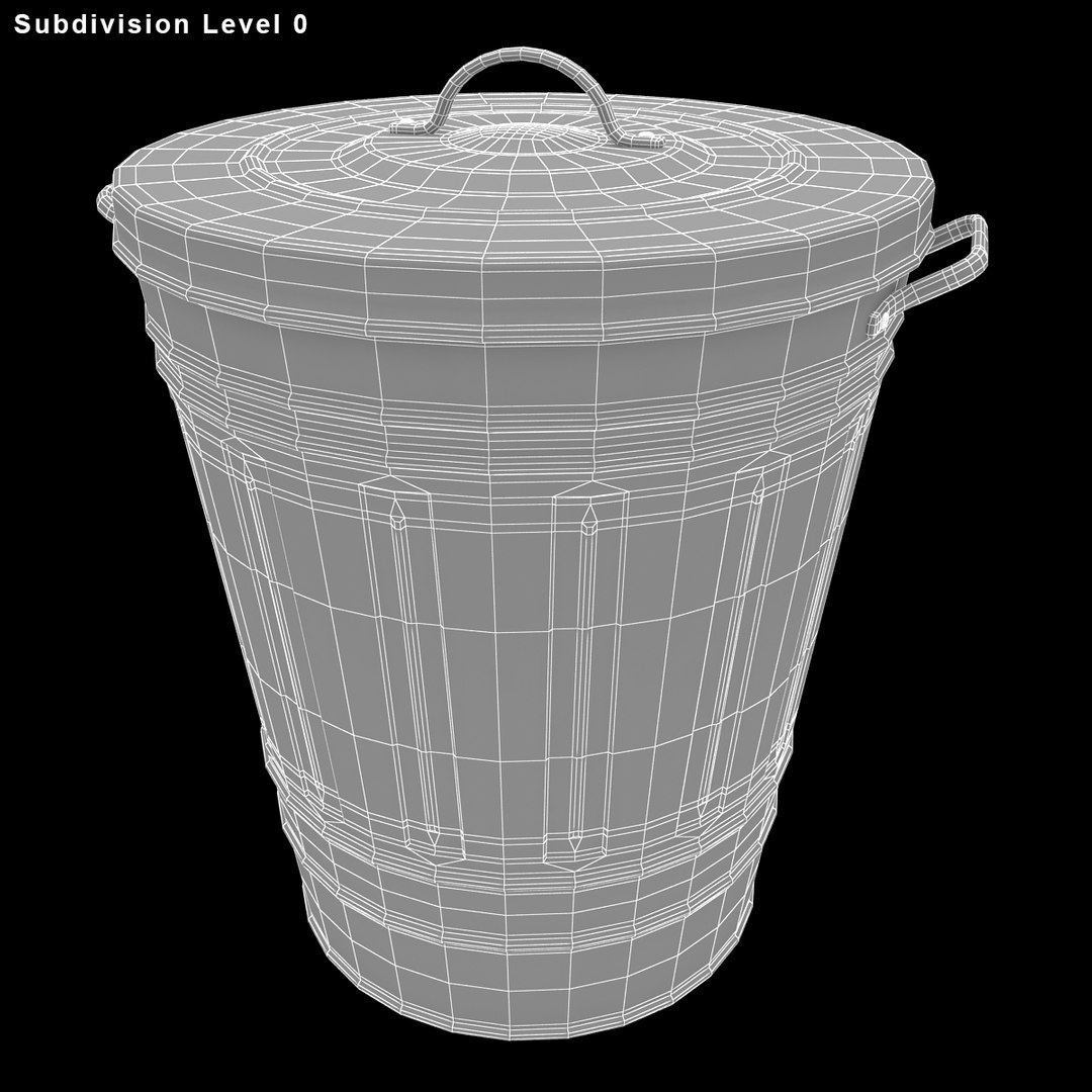 3d Model Realistic Trash Dirty