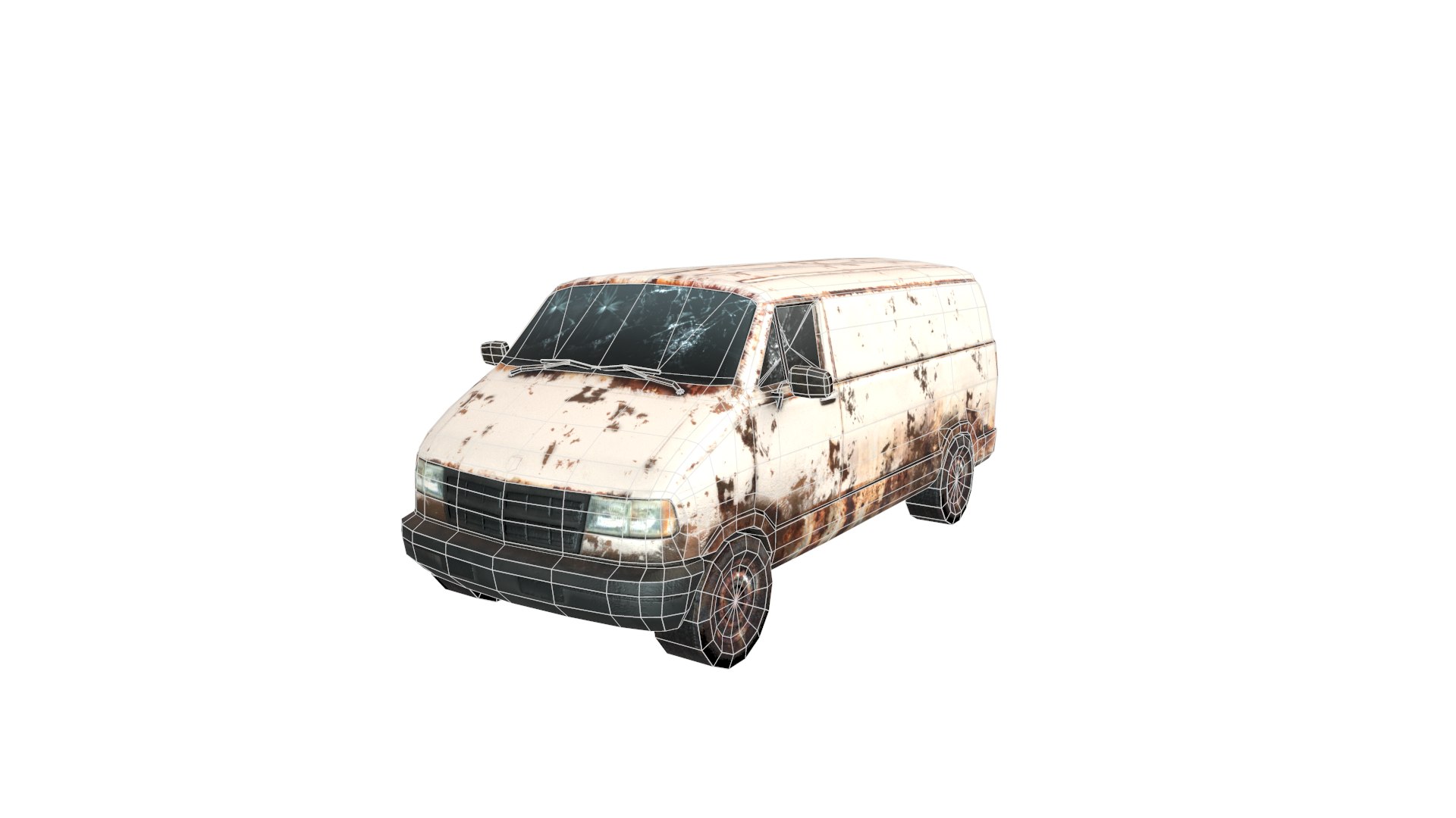 3D Model Apocalyptic Van - TurboSquid 1875415