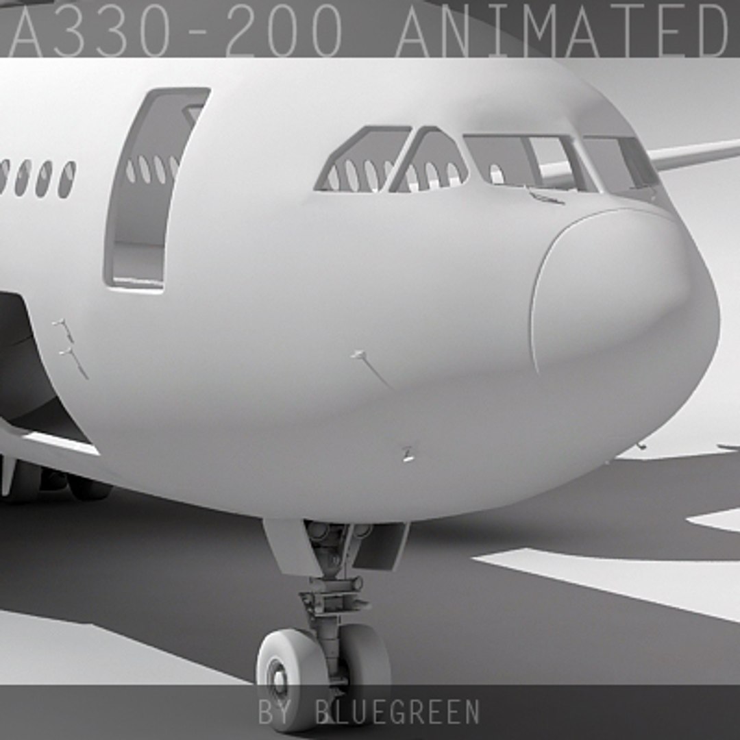 Airbus A330-200 3d Model