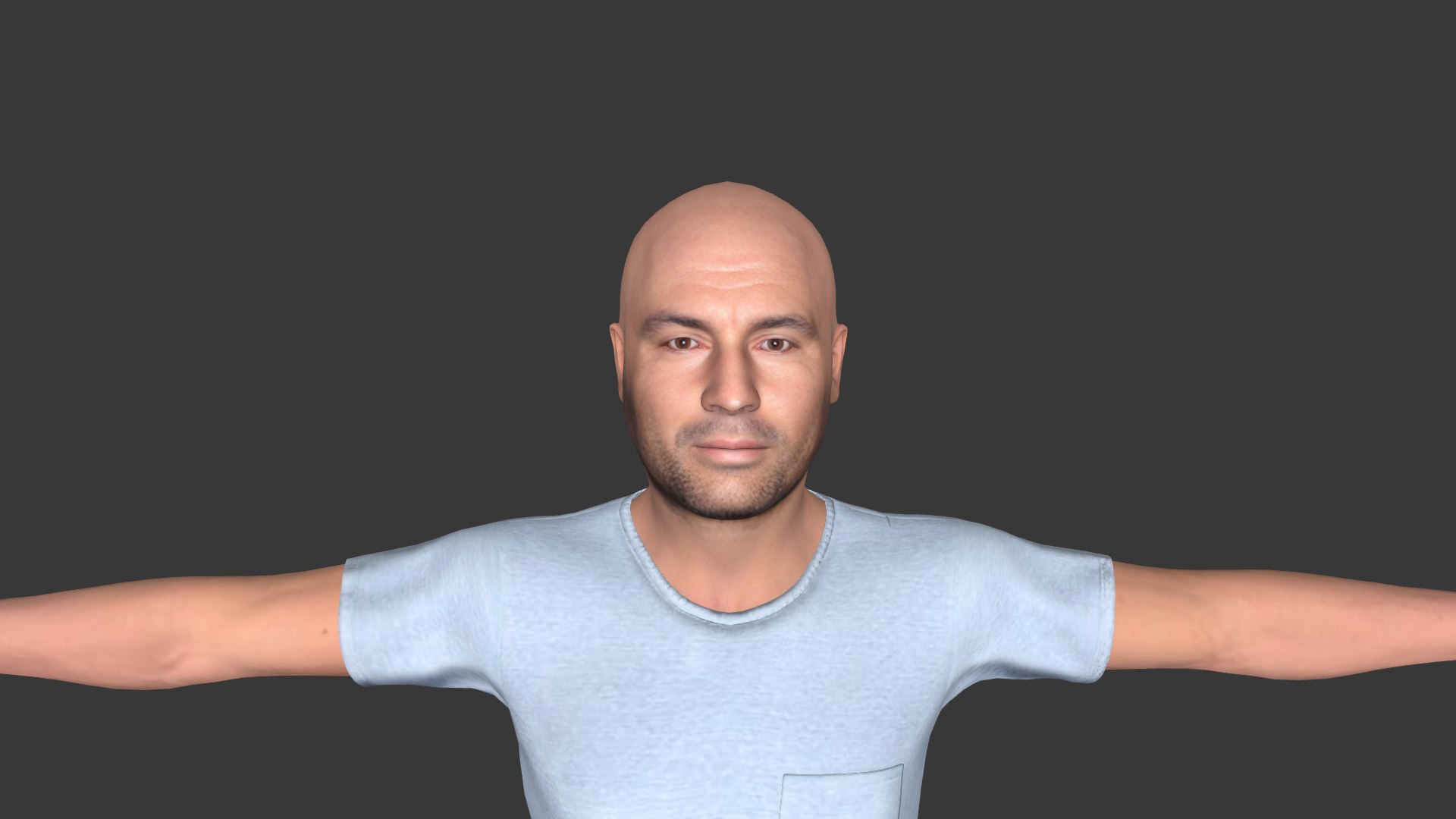 Joe Rogan Hyper Realistic Full Body Fully Rigged 3D Character 3D Model ...