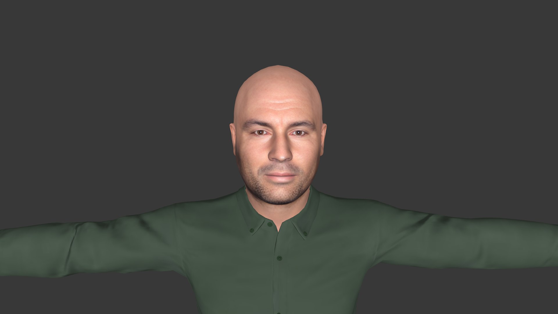 Joe Rogan Hyper Realistic Full Body Fully Rigged 3D Character 3D Model ...