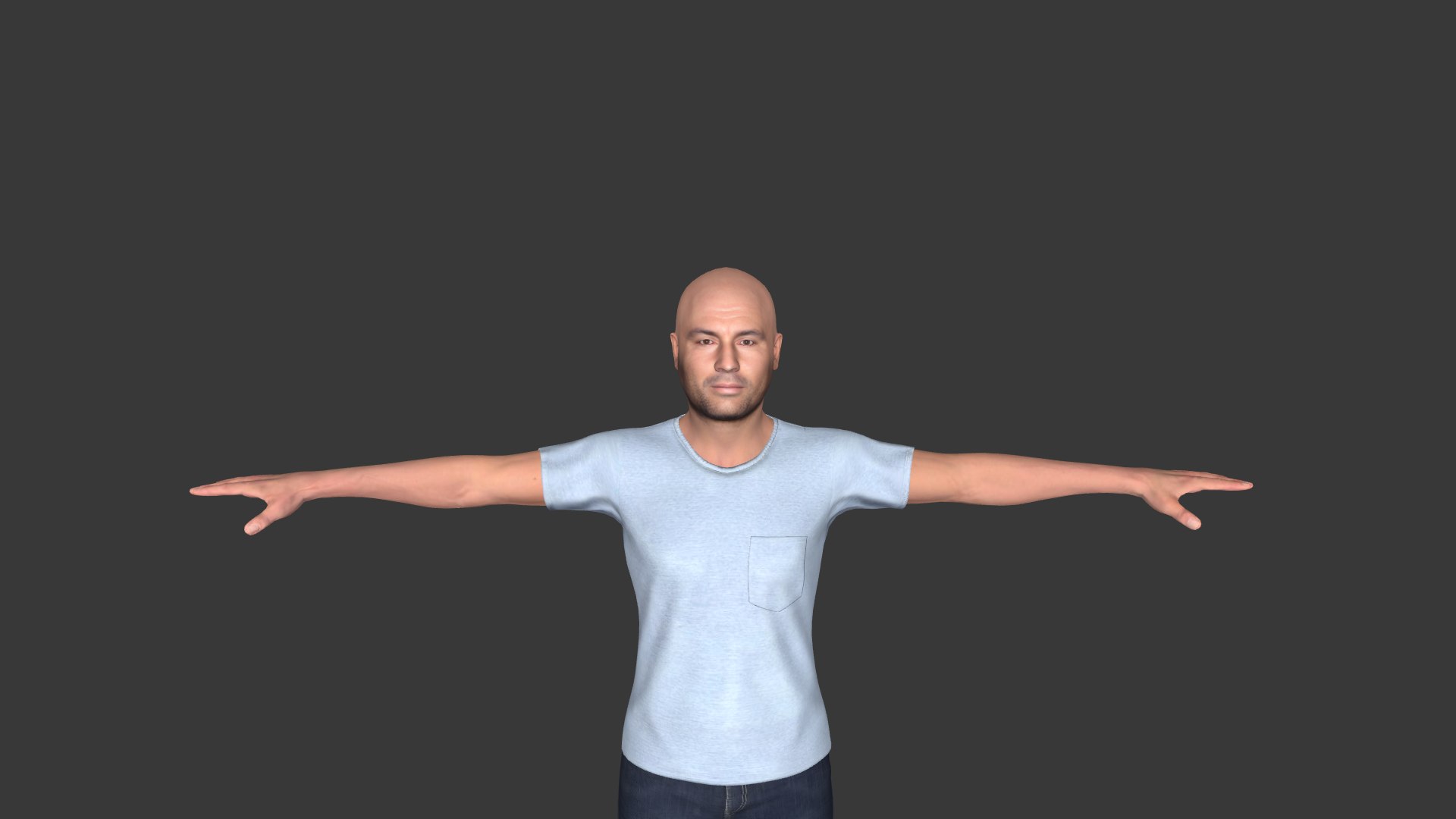 Joe Rogan Hyper Realistic Full Body Fully Rigged 3D Character 3D Model ...