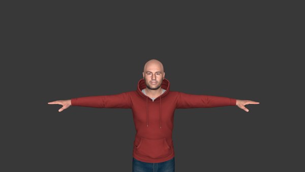 modelo 3d Joe Rogan Personaje 3D hiperrealista de cuerpo completo y ...