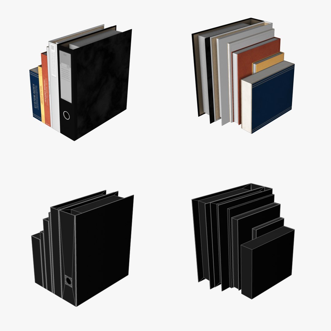 3d Model Of File Storage Shelving