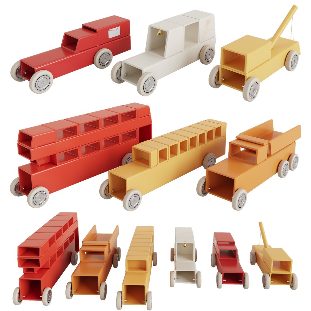 Toy cars collection Magis ArcheToys part 2 3D model - TurboSquid 1865329