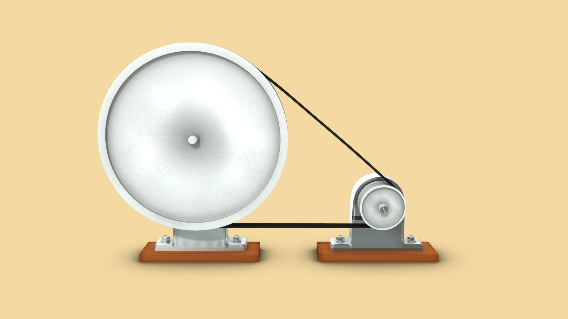 Pulley Wheel Carries A Belt On Its Rim 3D Model - TurboSquid 2184957