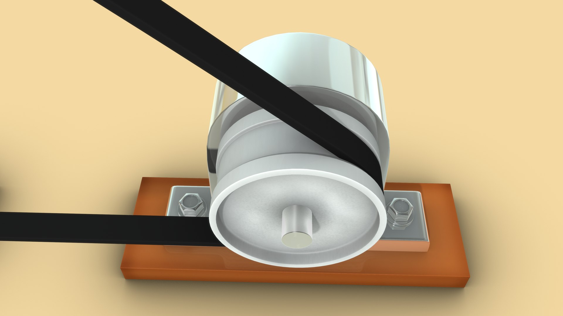 Pulley Wheel Carries A Belt On Its Rim 3D Model - TurboSquid 2184957