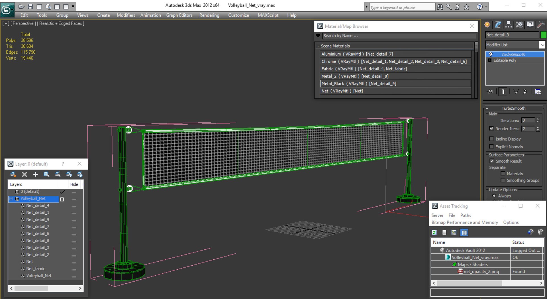 Volleyball Net Volley 3D - TurboSquid 1394404
