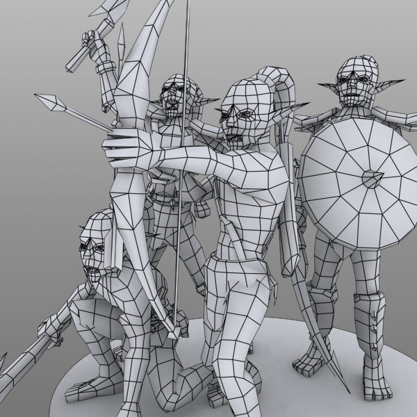 3d model goblin character skin