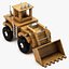 wooden toy bulldozer wood 3d max