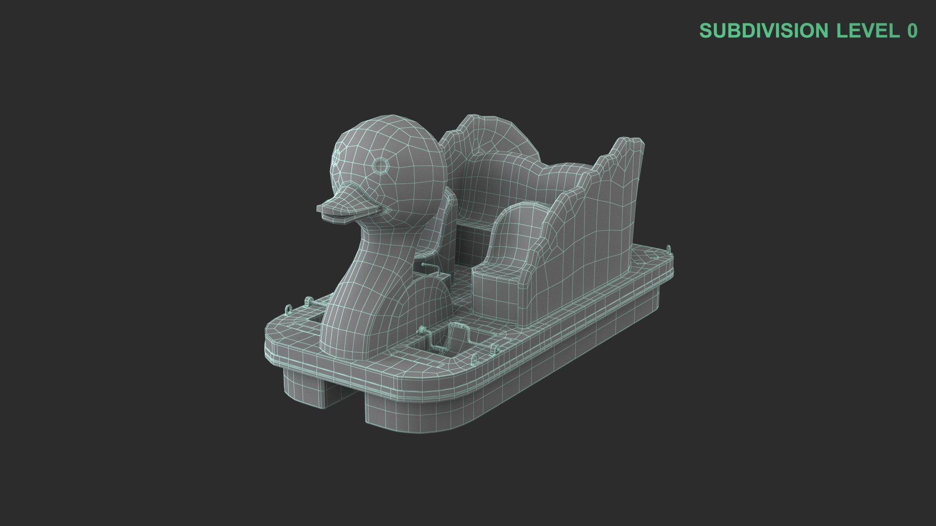 Duck Paddle Boat 3D Model - TurboSquid 2343533