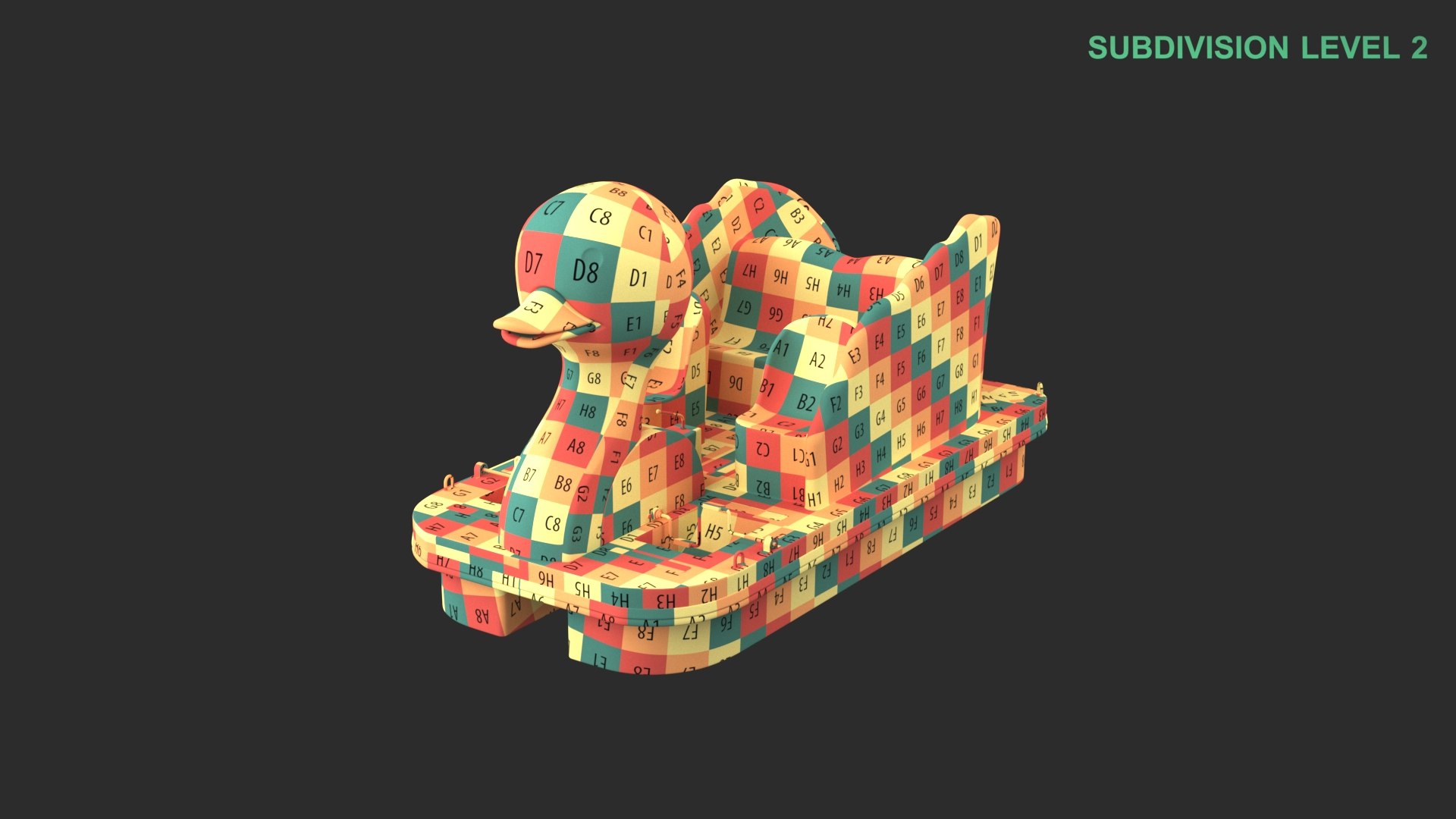Duck Paddle Boat 3D Model - TurboSquid 2343533