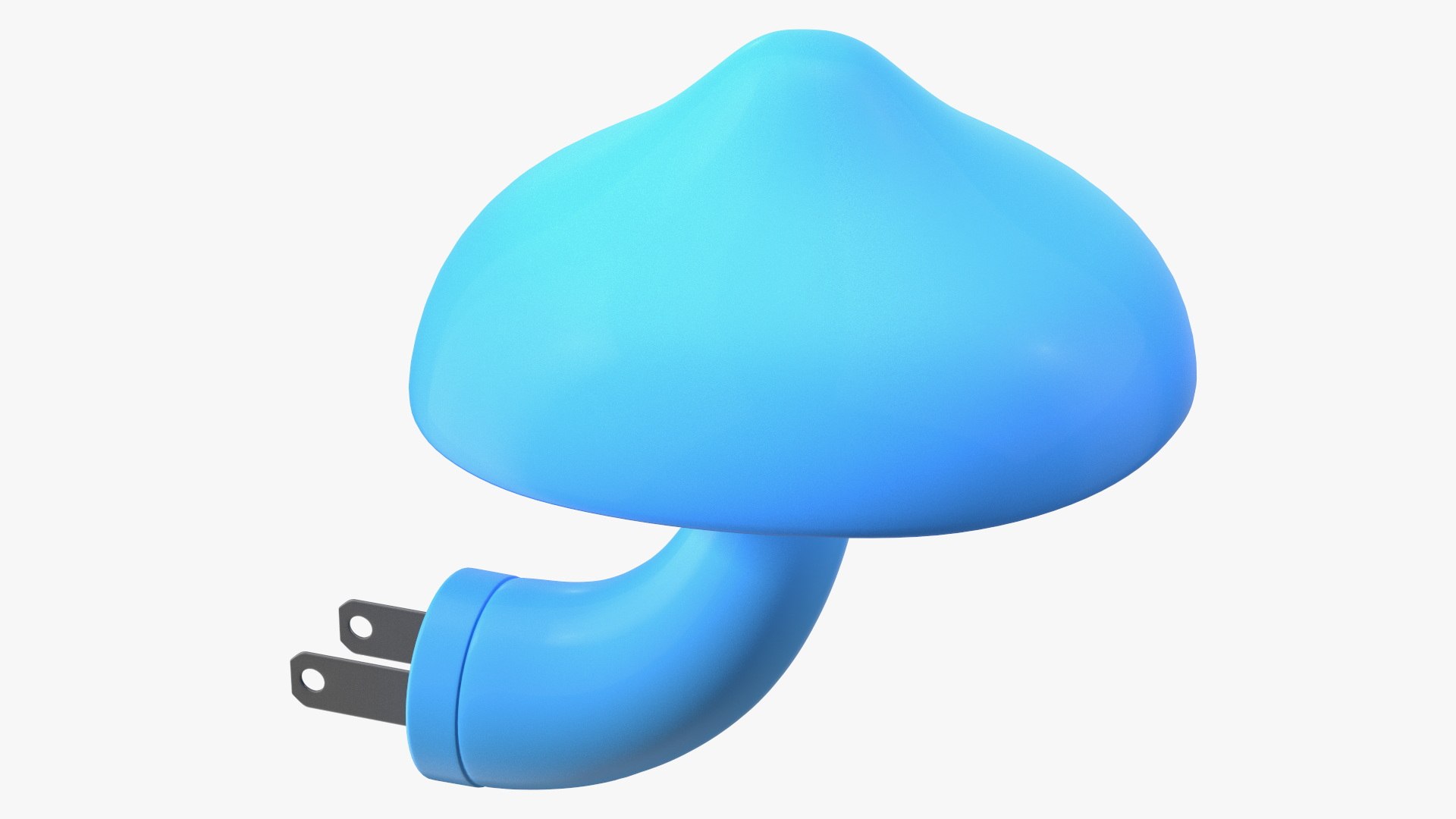 Night Light Plug Mushroom Blue 3D - TurboSquid 2149406